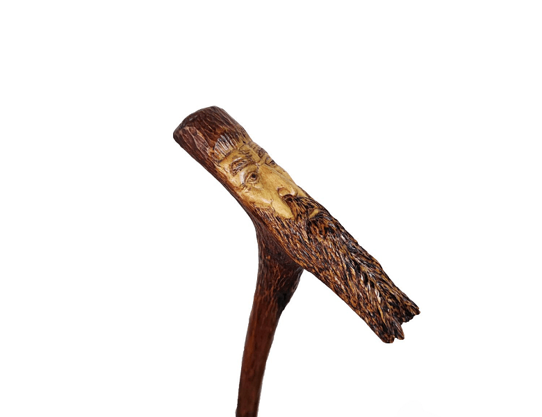 Walking Stick with Face of a Monk | Monastiriaka
