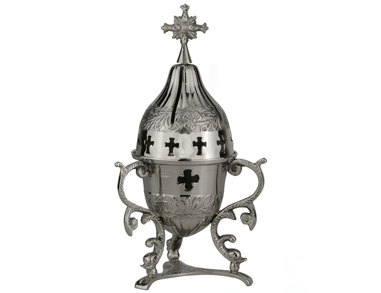 Standing Vigil Lamp Silver Color | Monastiriaka
