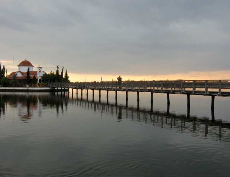 The impressive “floating” Monastery of Saint Nicholas in Porto Lagos ...