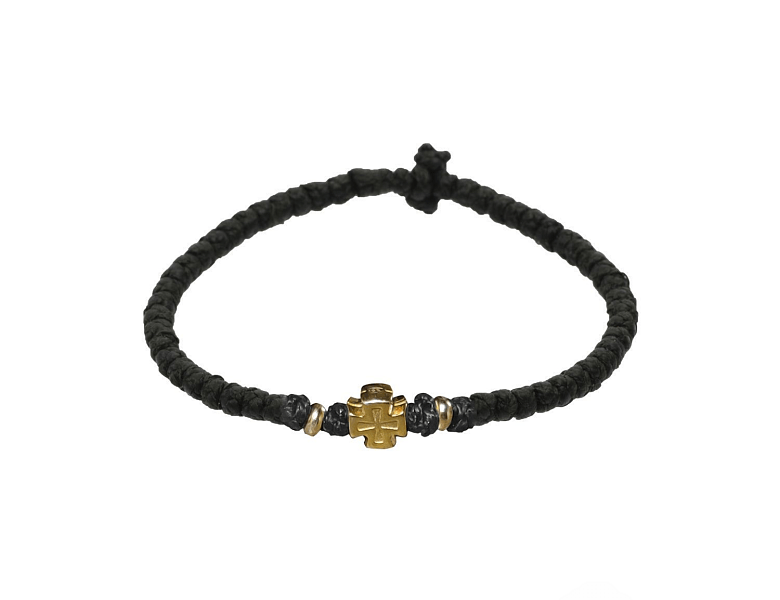 Prayer Rope for the Wrist with Cross | Monastiriaka